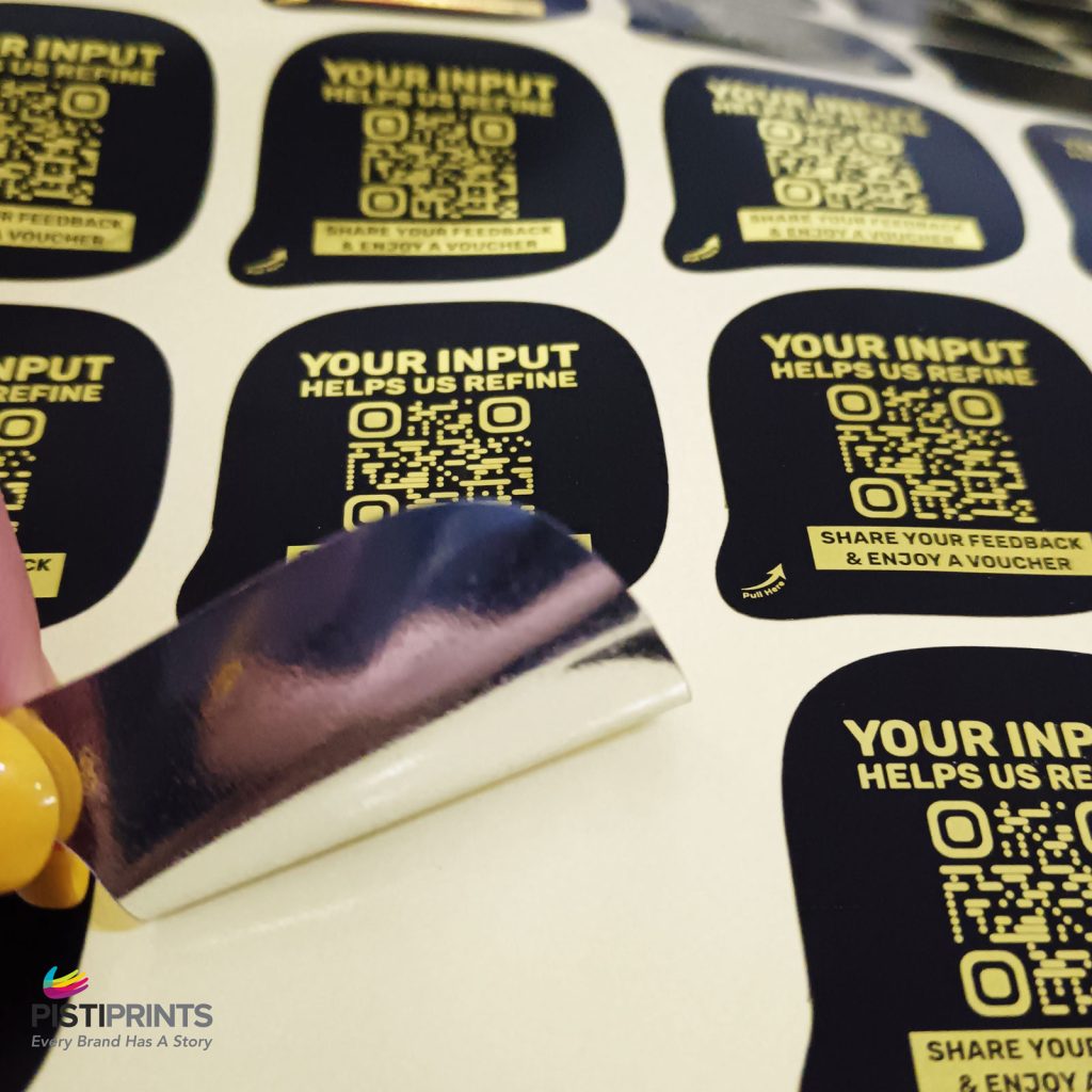Gloss Gold Label Stickers - Pisti Prints
