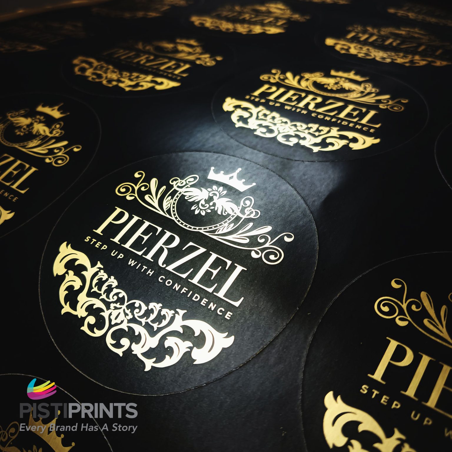 Matte Gold Label Stickers - Pisti Prints