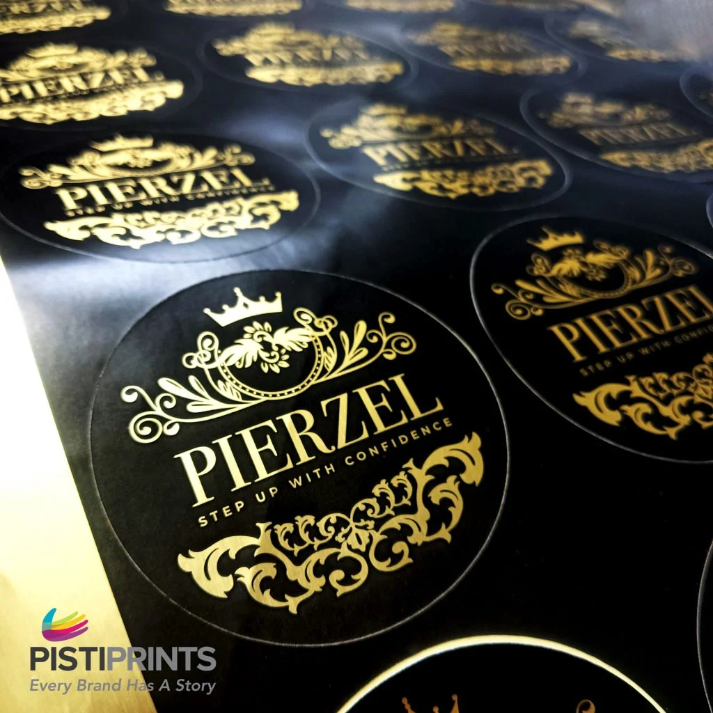 Matte Gold Label Stickers - Pisti Prints