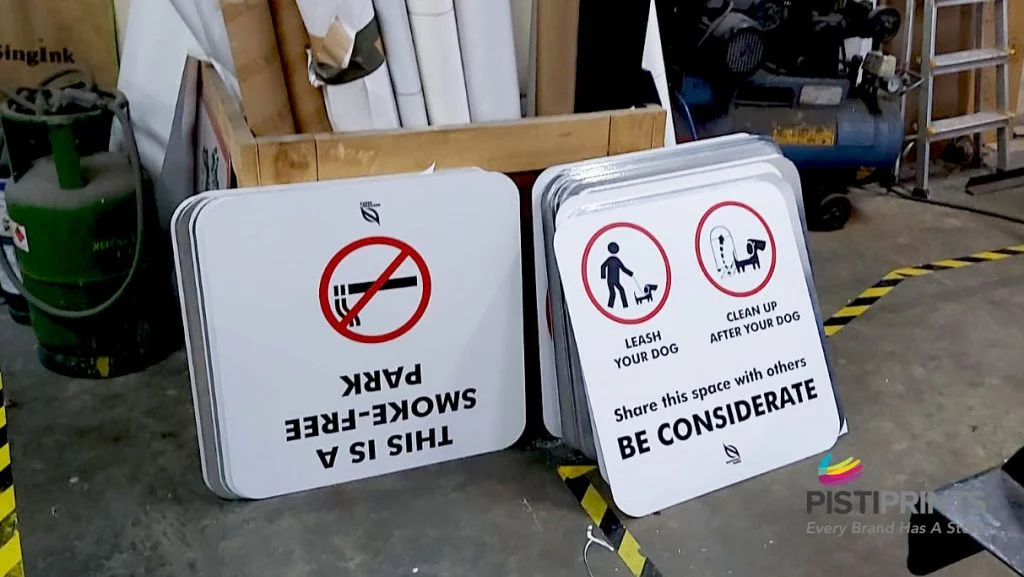 Weatherproof Custom Outdoor Signage with Quick Turnaround