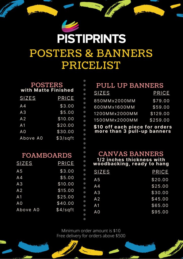 A1 Printing - Autocad / Poster / Foamboard - Pisti Prints